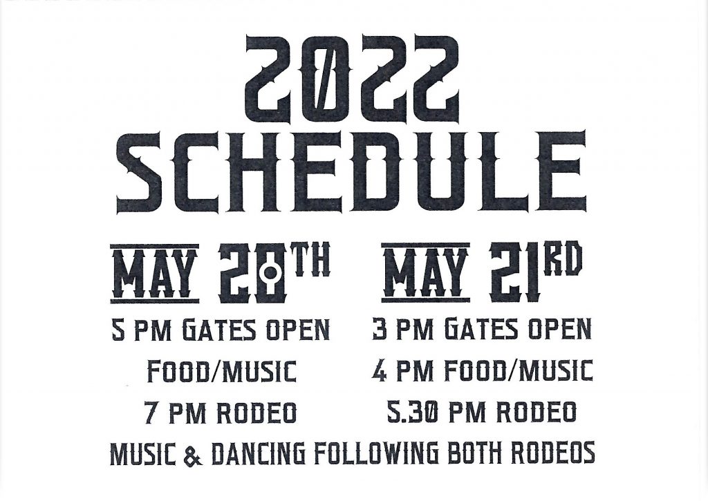 Schedule | Penn Valley Rodeo